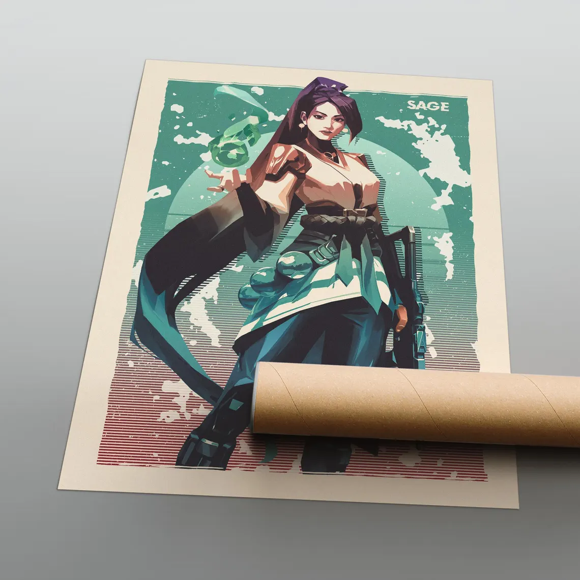 Sage Valorant Pop Vintage Poster | Valorant Posters – HozNext
