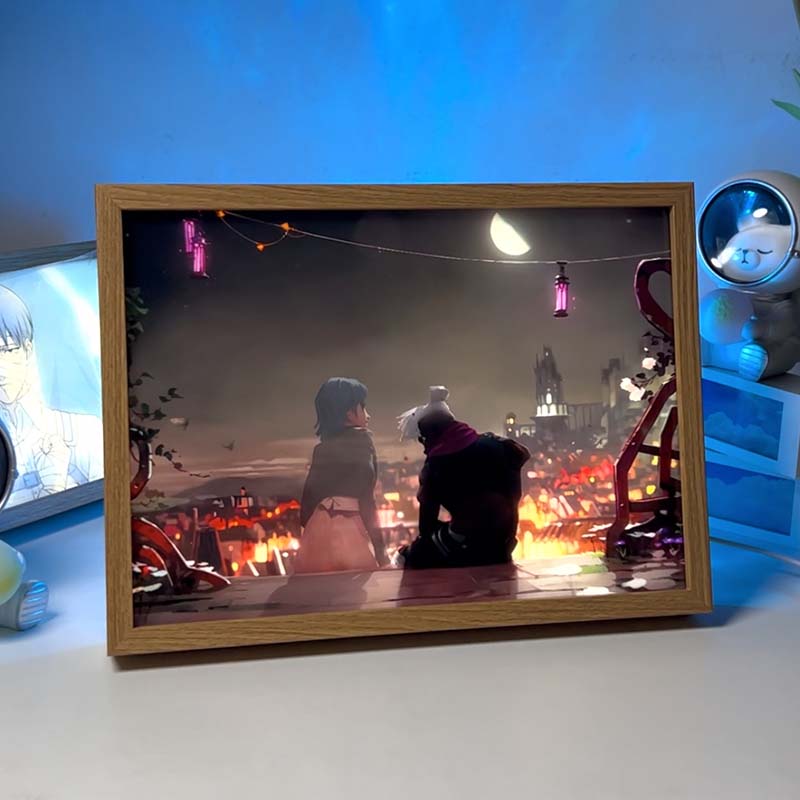 Arcane Ekko Powder LED Lighting Canvas - Arcane Jinx Painting Light ...