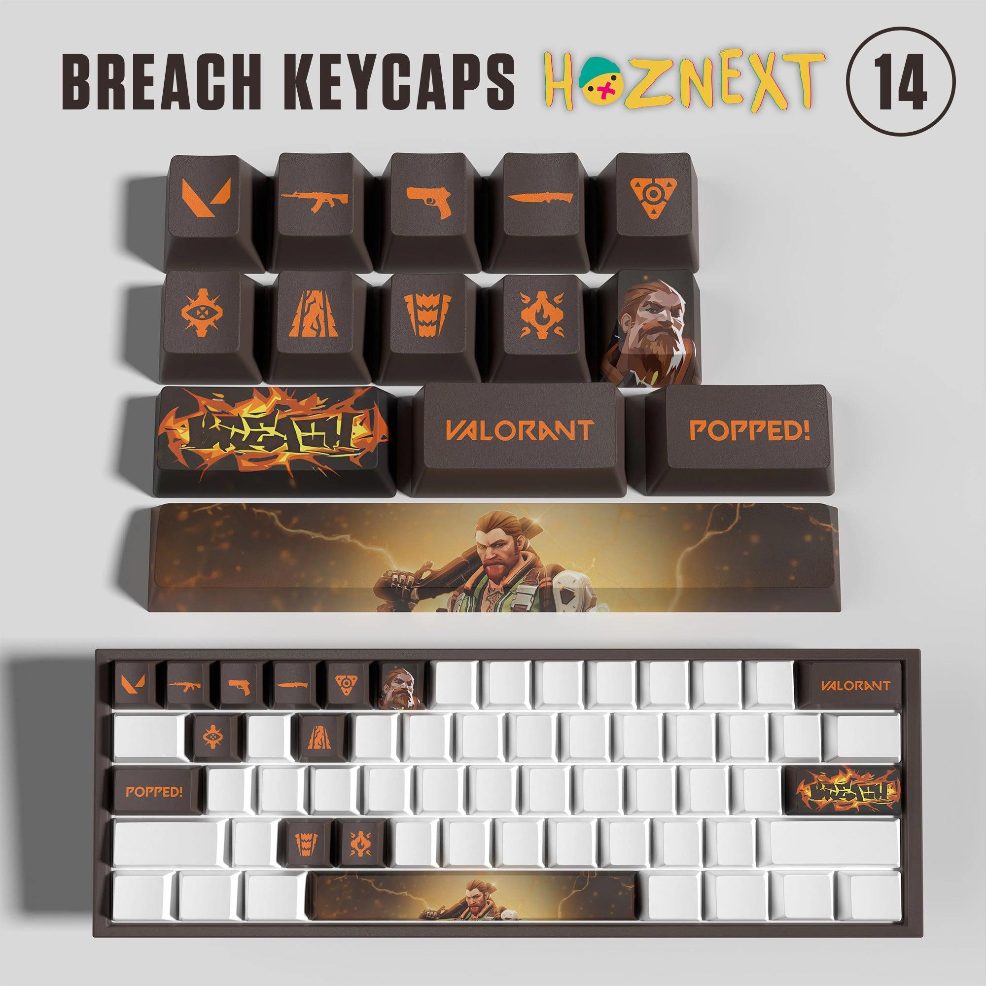 Breach Custom 29 Keycaps | Breach Keyboard's Keycaps | VALORANT Keycaps ...