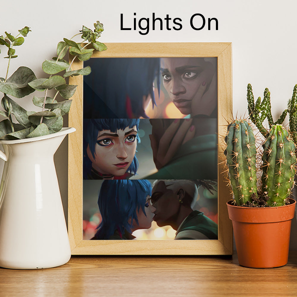 Arcane Ekko Powder LED Lighting Canvas - Arcane Jinx Ekko Kiss – HozNext