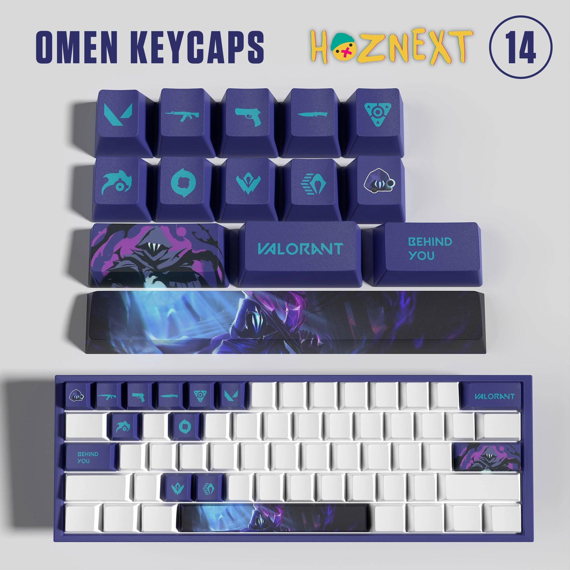 Omen Custom 29 Keycaps | Omen Keyboard's Keycaps | VALORANT Keycaps ...