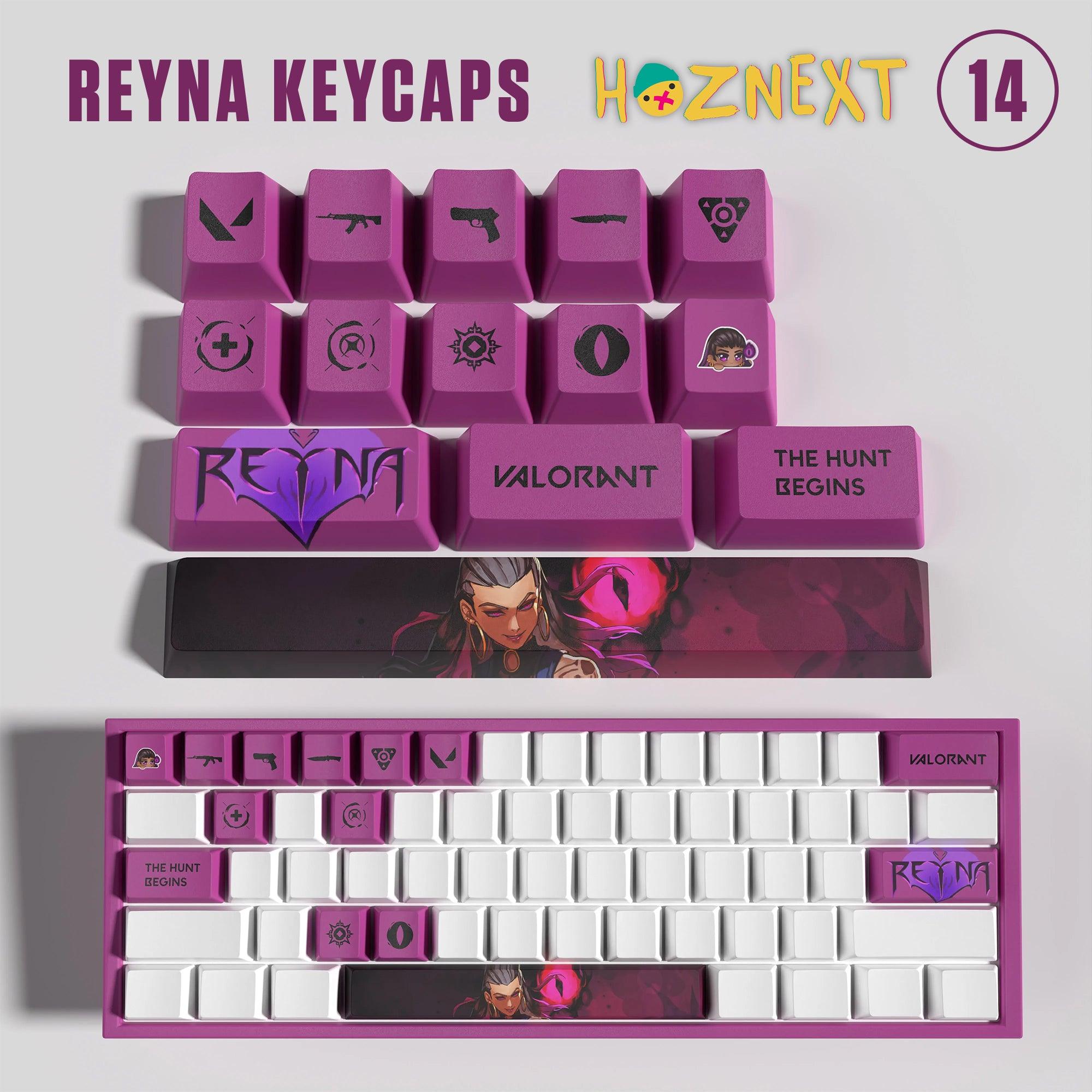 Reyna Custom 29 Keycaps | Reyna Keyboard's Keycaps | VALORANT Keycaps ...