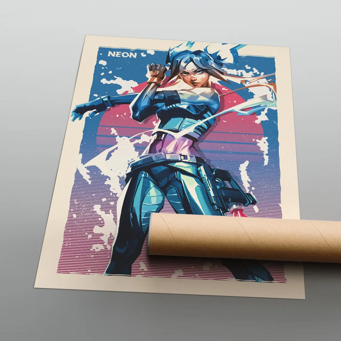 Neon Valorant Pop Vintage Poster | Valorant Posters – HozNext
