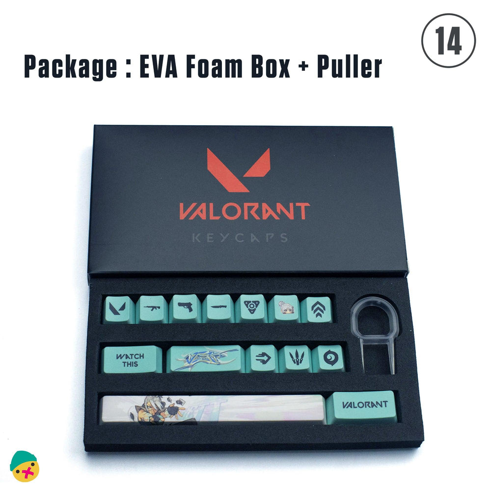 Jett Custom 29 Keycaps | Jett Keyboard's Keycaps | VALORANT Keycaps ...